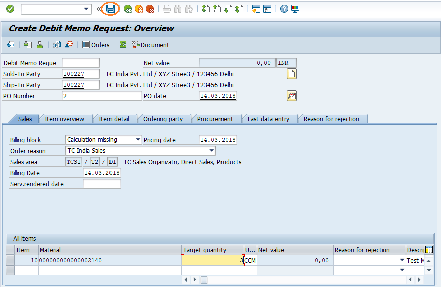 How To Create Credit Memo In Sap Sd